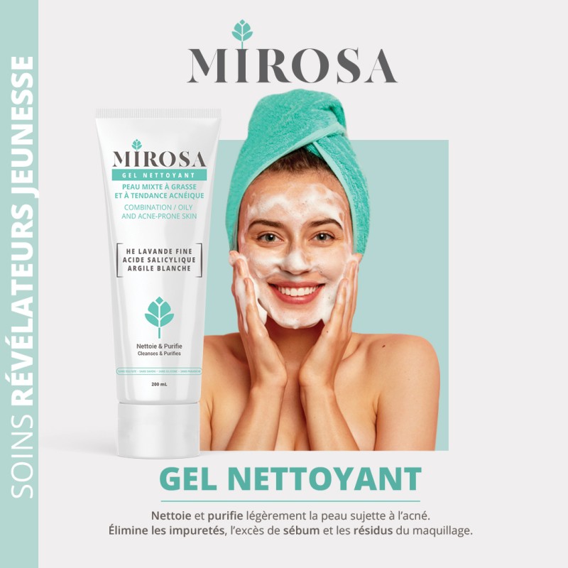 MIROSA GEL NETTOYANT PEAU MIXTE À GRASSE 200ML
